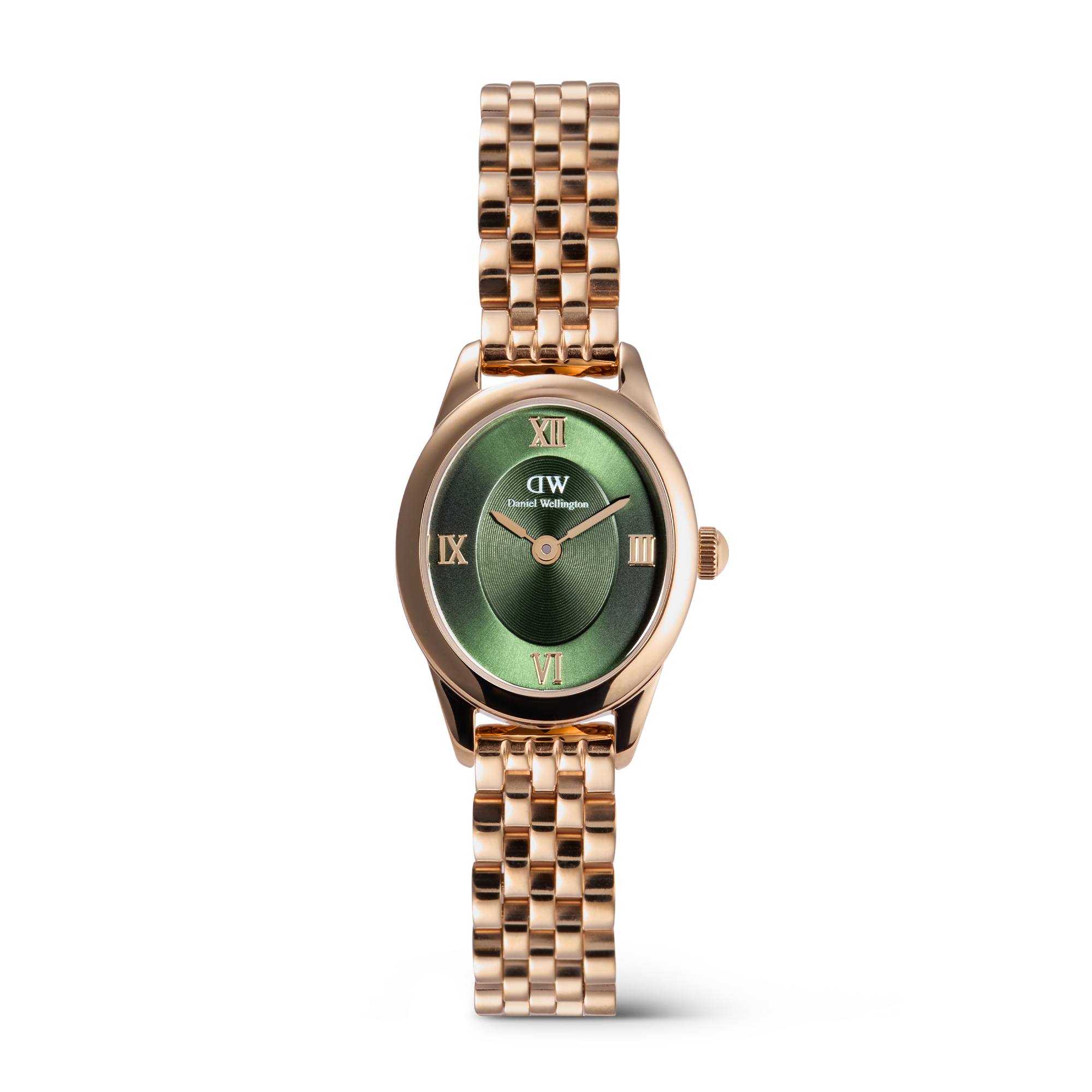 Ophelia Mini Emerald Rose Gold | DW