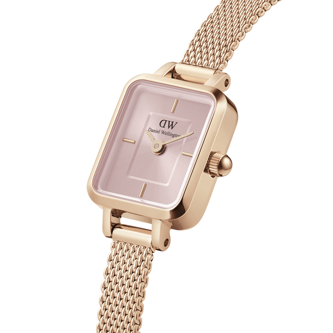 Quadro mini-blush square dial watch for women | DW