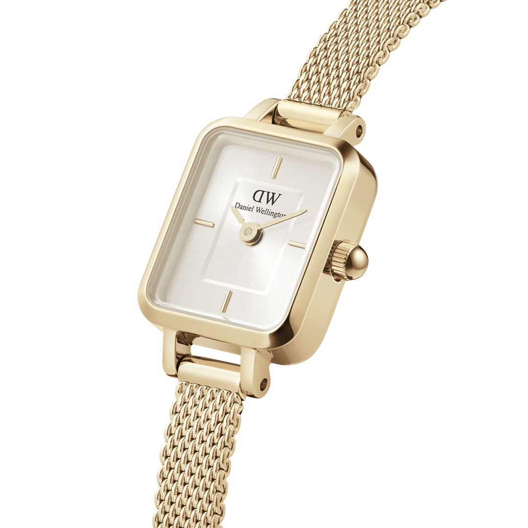 Quadro mini-champagne square dial watch for women | DW