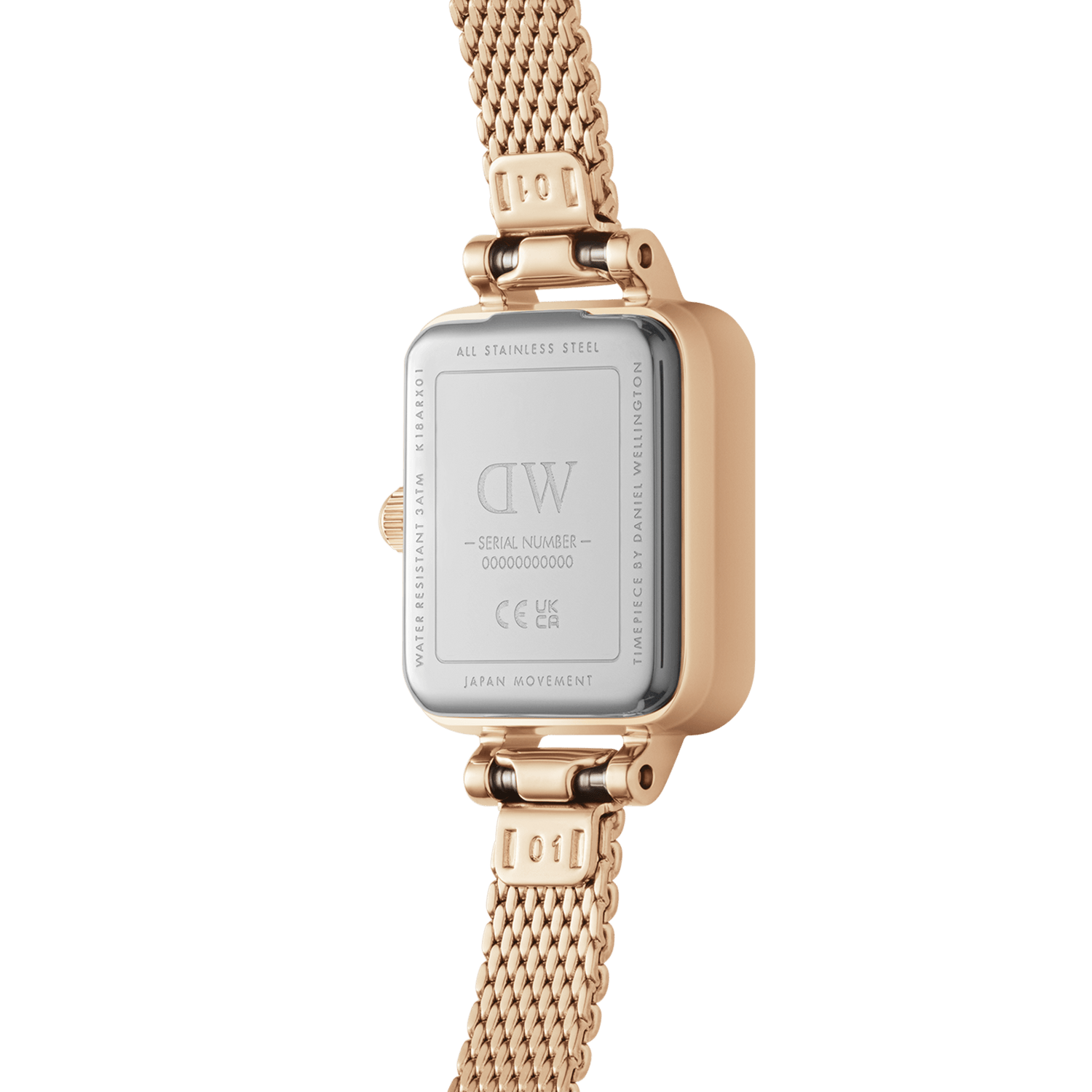 Quadro mini-blush square dial watch for women | DW Quadro mini-blush square dial watch for women | DW