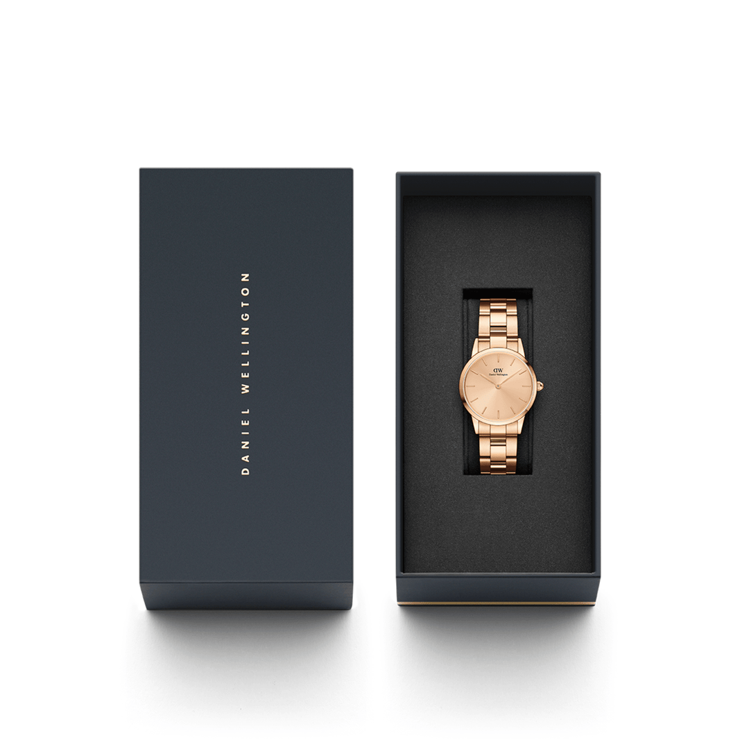 Iconic Link Unitone - Rose Gold watch - 28mm | DW